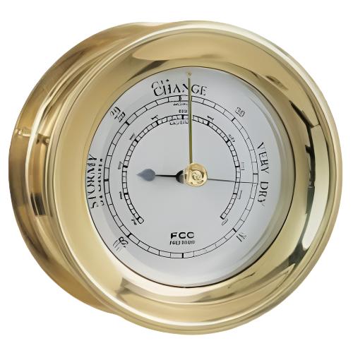 Royal Mariner Capstan Brass Barometer 90mm