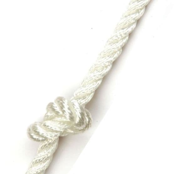 Kingfisher 3 Strand Polyester White Mooring Rope