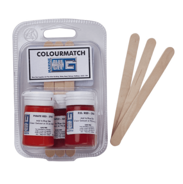 Blue Gee 20g Gelcoat Colourmatch Pigments - 3 Pack